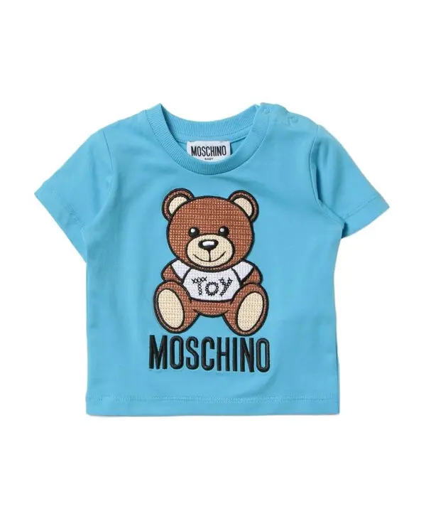 Moschino Detail Short Sleeve T-shirt - Blue