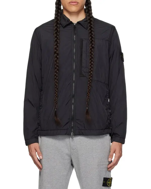 Stone Island Crinkle Reps Compass-badge Lightweight Jacket