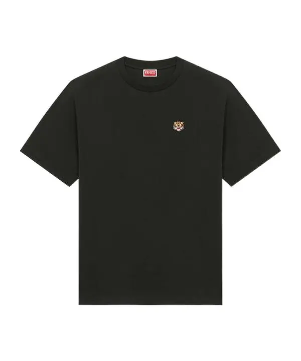Kenzo Lucky Tiger Embroidered Crewneck T-shirt - Black