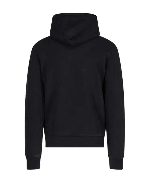 C.P. COMPANY Logo Embroidered Cotton Hoodie