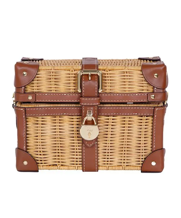 Ralph Lauren Tanner Luggage Crossbody Bag - Light Walnut