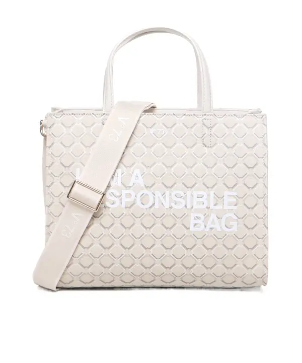V73 Double-handle Cross-body Bag - White