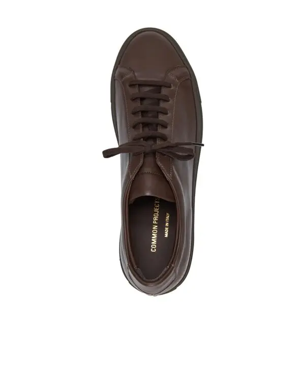 COMMON PROJECTS Leather-panelled Lace-up Sneakers