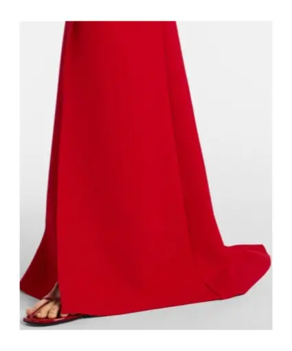 Elie Saab Bow-detail Halterneck Silk-blend Cady Gown
