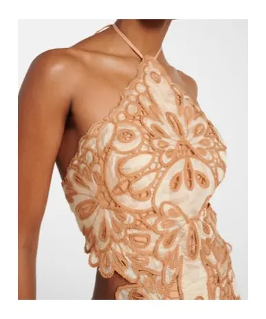 Johanna Ortiz Lace Guipure Maxi Dress