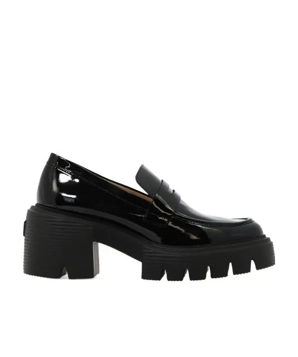 STUART WEITZMAN Soho 60mm Platform Leather Loafers - Black