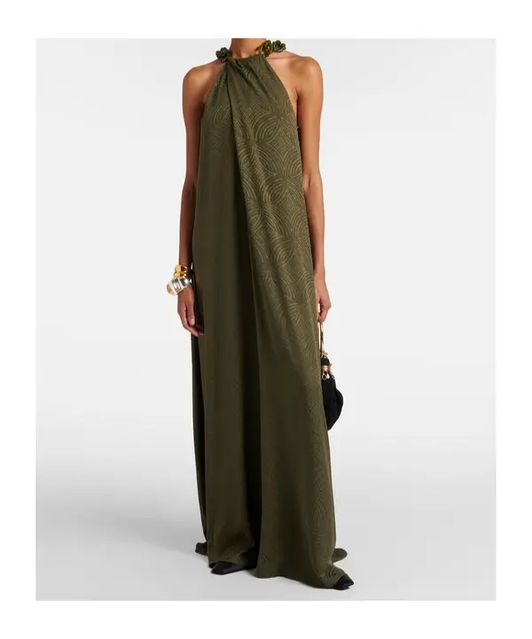 JOSEPH Parc Printed Silk Maxi Dress