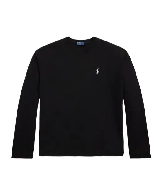 Polo Ralph Lauren Crewneck Logo Embroidered T-shirt - Black