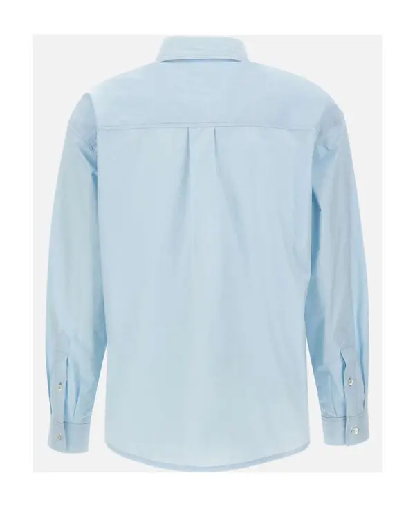 A.p.c. Boyfriend Logo-embroidered Buttoned Shirt