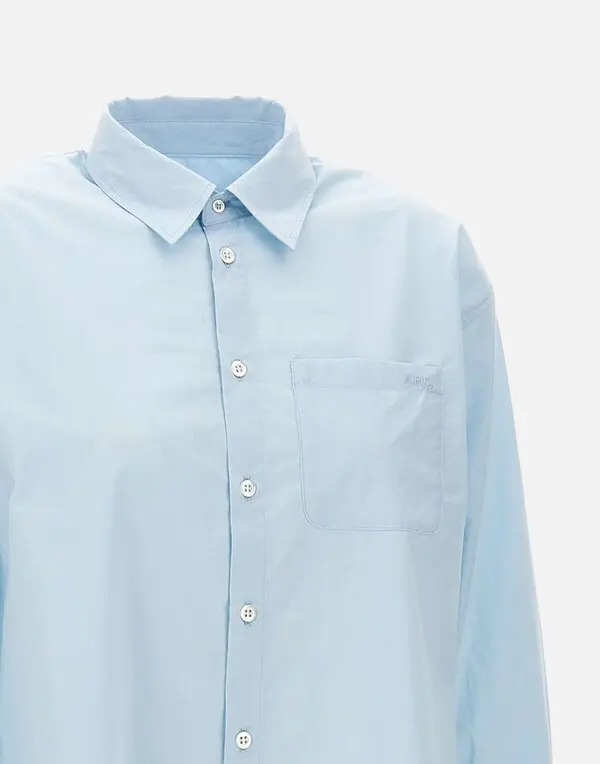 A.p.c. Boyfriend Logo-embroidered Buttoned Shirt