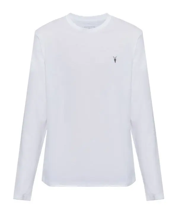 ALLSAINTS Signature Logo Long Sleeve Tee - White