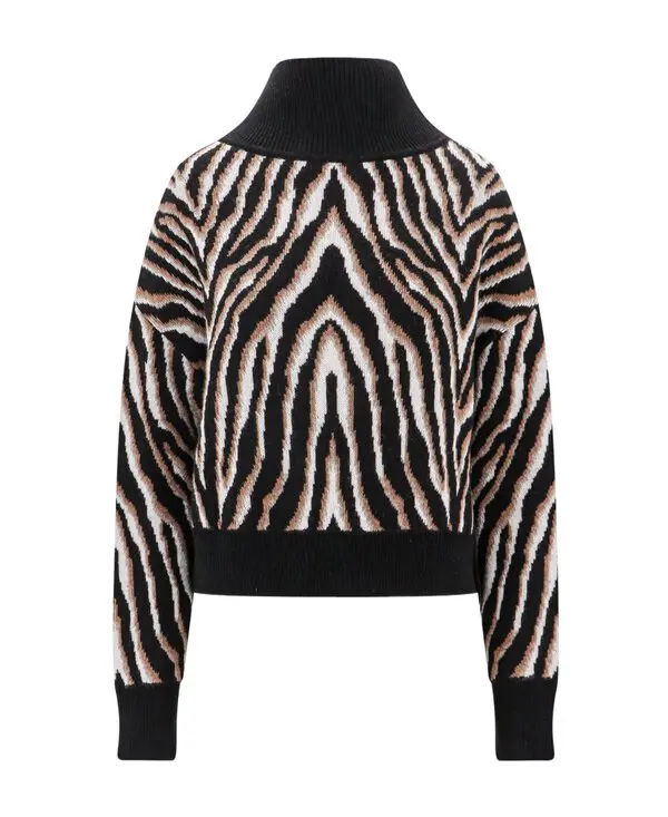 Erika Cavallini Patterned-intarsia Wool-blend Jumper