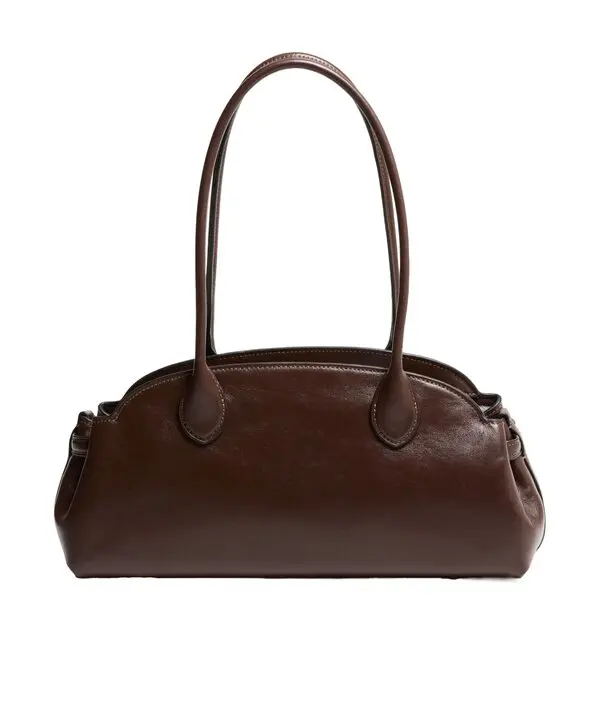 COACH Empire Carryall 34 Glazed Leather Shoulder Bag