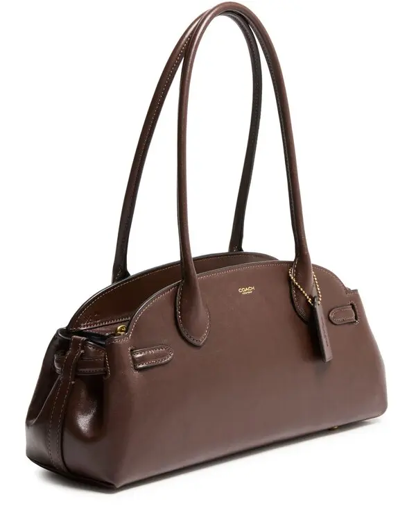 COACH Empire Carryall 34 Glazed Leather Shoulder Bag