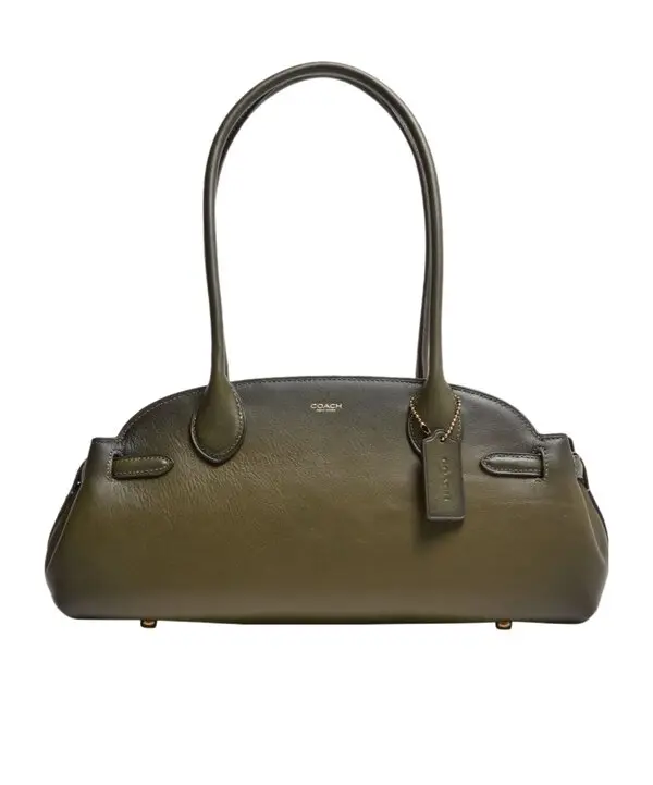 COACH Empire Carryall 34 Glazed Leather Shoulder Bag