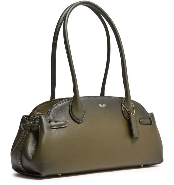 COACH Empire Carryall 34 Glazed Leather Shoulder Bag
