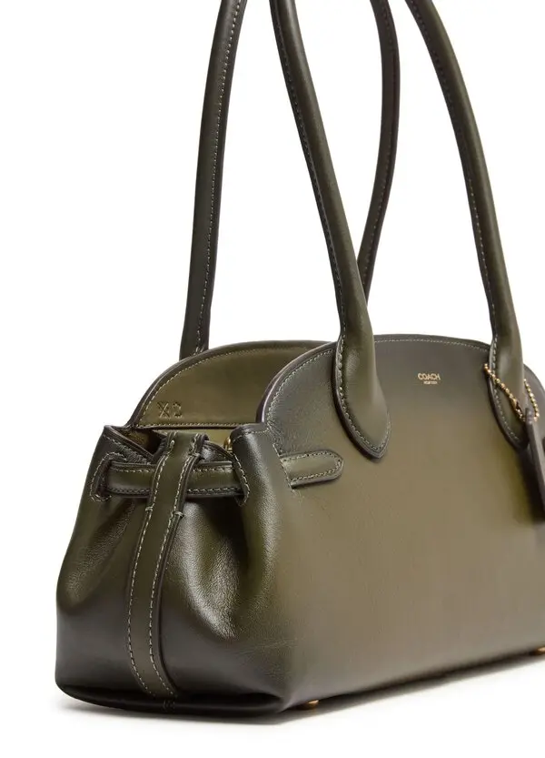 COACH Empire Carryall 34 Glazed Leather Shoulder Bag
