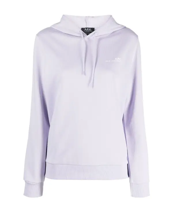 A.p.c. Item Logo Printed Drawstring Hoodie