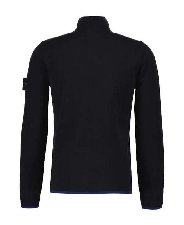 Stone Island Compass-patch High-neck Zipped Cardigan