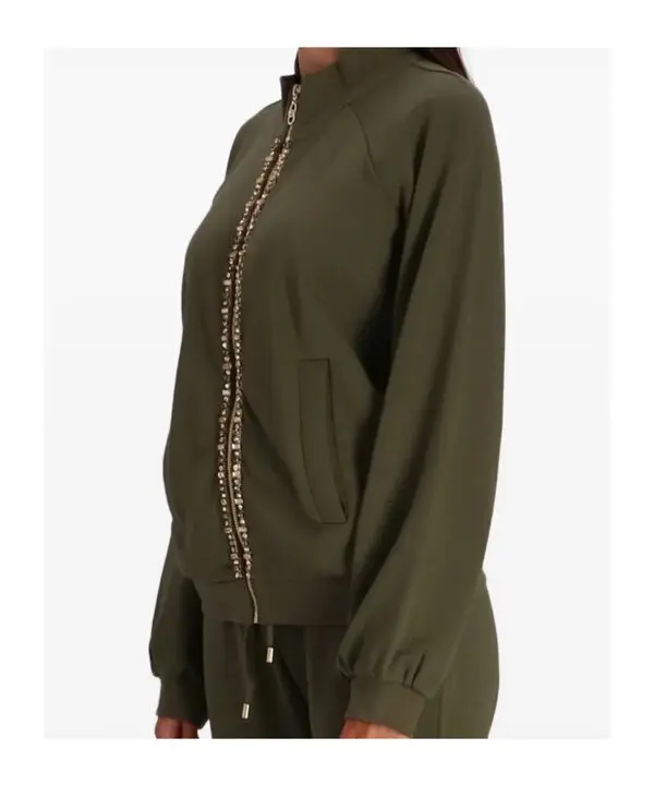 Liu Jo Embellished Zip-front Bomber Jacket