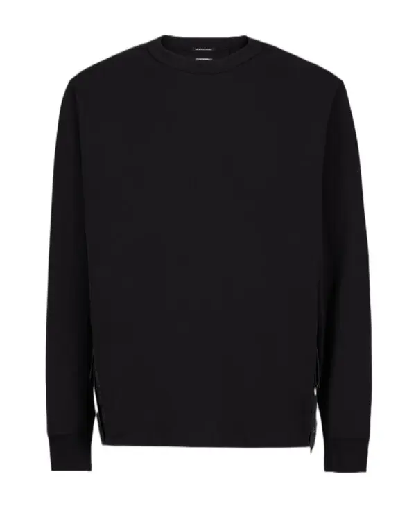 C.P. COMPANY Long-sleeved Crewneck Sweatshirt - Black