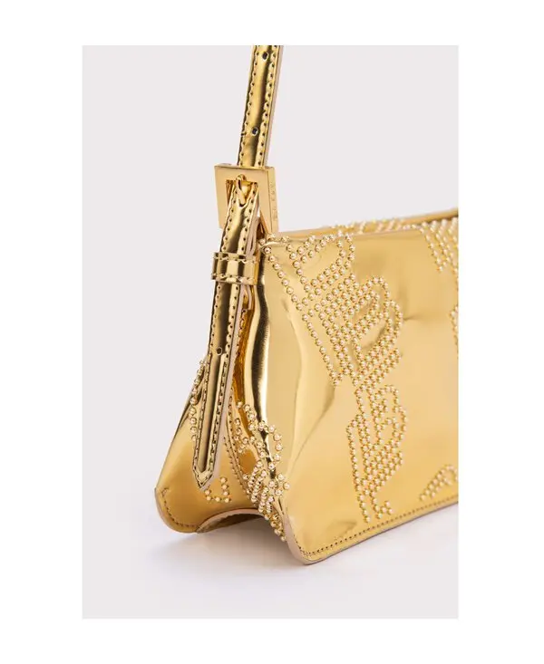 By Far Dulce Crystal Embellished Shoulder Bag