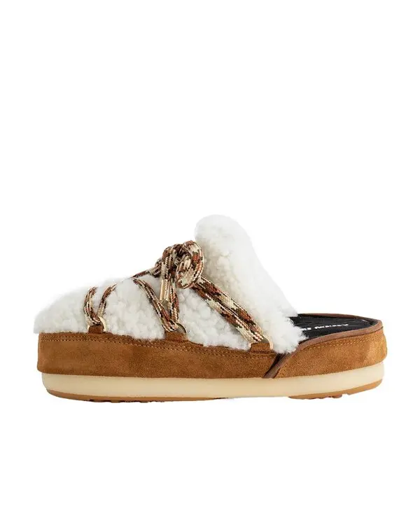 Moon Boot Round Toe Slip-on Slippers