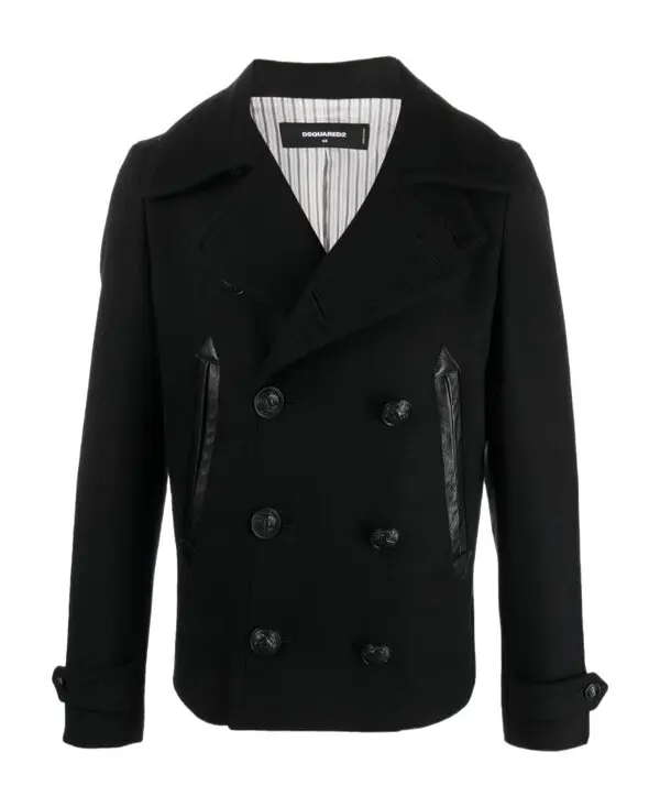 Dsquared2 Double-breasted Sailor Peacoat