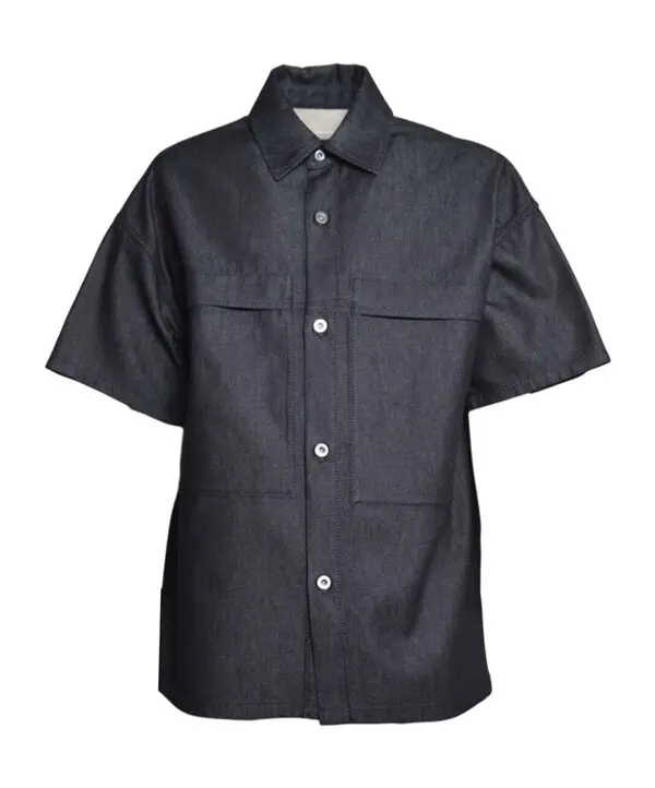 JIL SANDER Short-sleeve Pocket Shirt - Blue