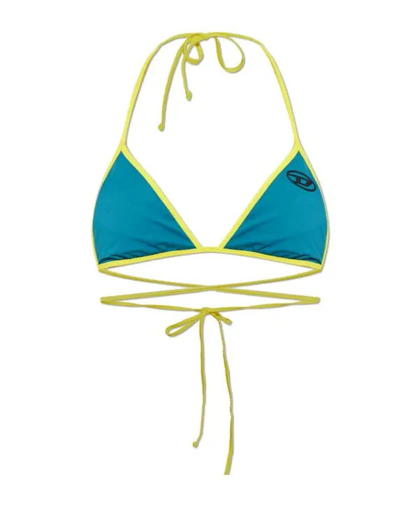 DIESEL® Lace-up Bikini Top - Blue