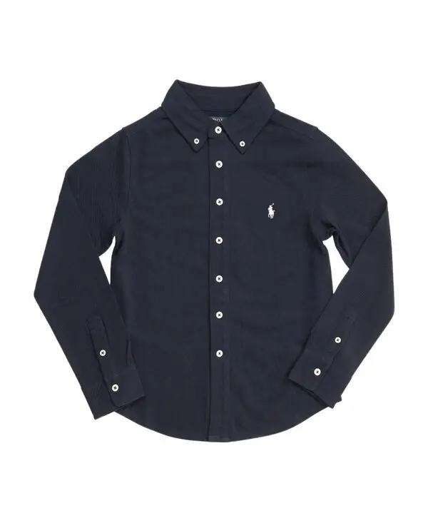 Polo Ralph Lauren Embroidered Cotton Shirt - Black