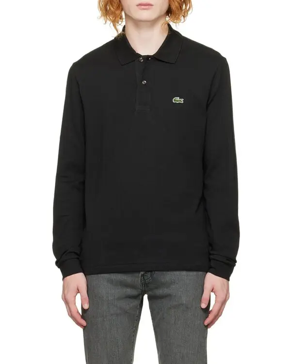 Lacoste Logo Long-sleeved Polo Shirt