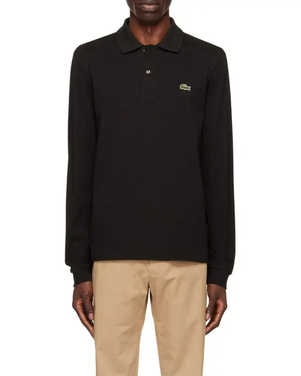 Lacoste Logo Long-sleeved Polo Shirt