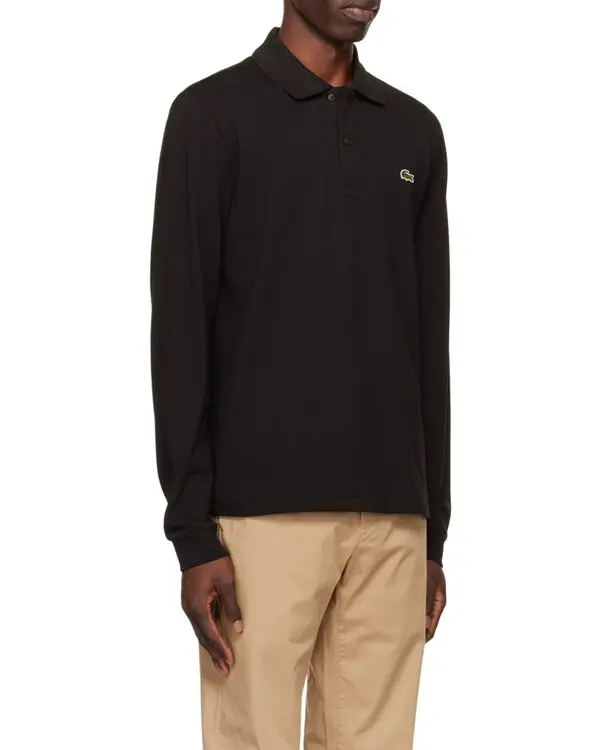 Lacoste Logo Long-sleeved Polo Shirt