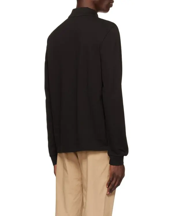 Lacoste Logo Long-sleeved Polo Shirt