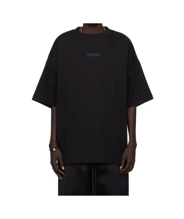 Fear Of God 90s Fit Pique Crew-neck T-shirt - Black