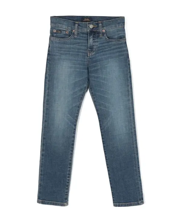Polo Ralph Lauren Faded Mid-rise Jeans - Blue