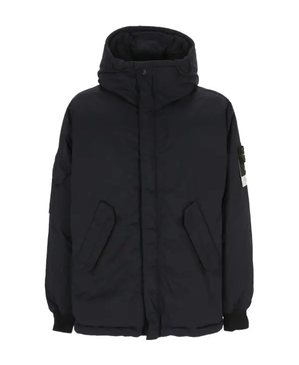 Stone Island Compass-patch Hooded Padded Jacket