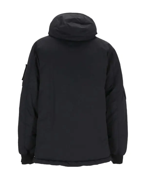 Stone Island Compass-patch Hooded Padded Jacket