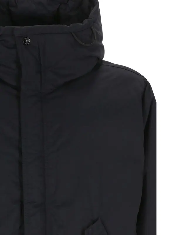 Stone Island Compass-patch Hooded Padded Jacket