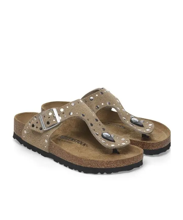 BIRKENSTOCK Gizeh Rivet Studded Thong Flat Sandals