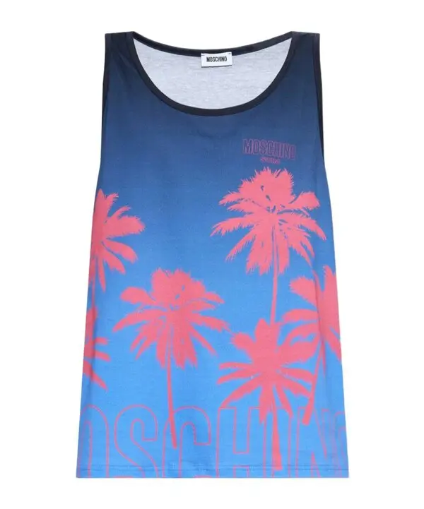 Moschino Palm-tree-print Tank Top
