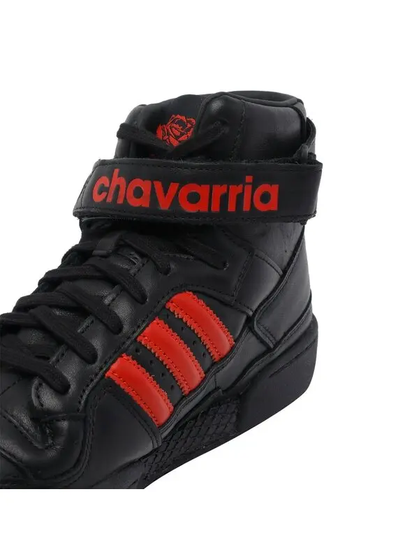 Adidas Originals X Willy Chavarria Forum 84 Hi Lace-up Sneakers - Black