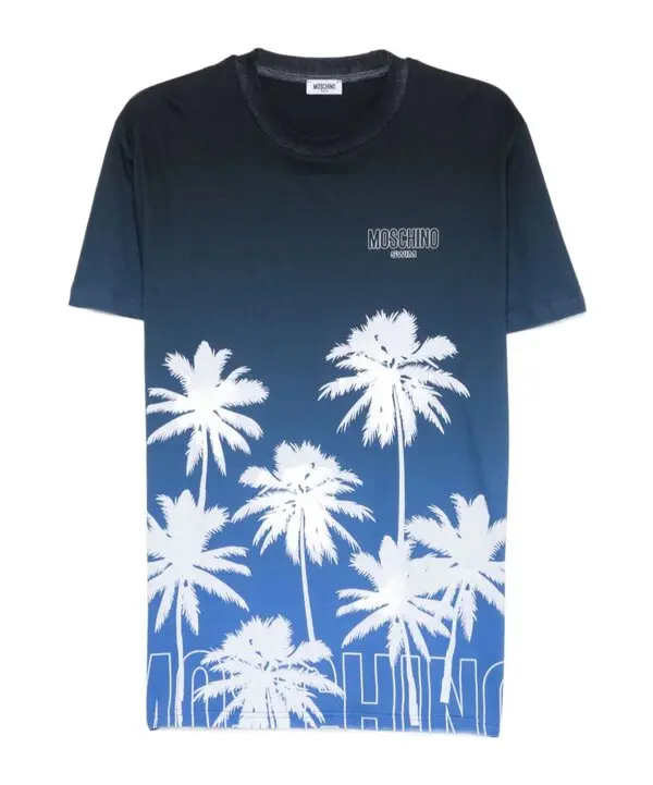 Moschino Palm-print Ombré T-shirt