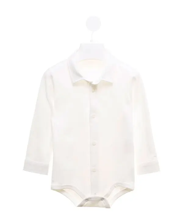 IL GUFO Shirt-style Bodysuit - White