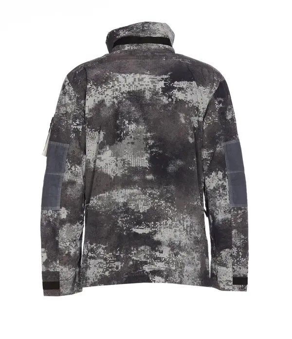 Stone Island Camouflage Printed Logo Patch Jacket