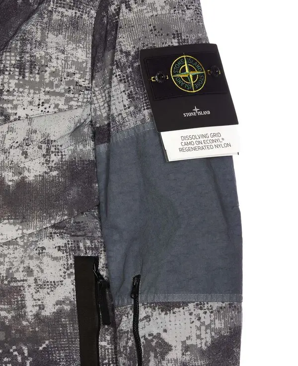 Stone Island Camouflage Printed Logo Patch Jacket