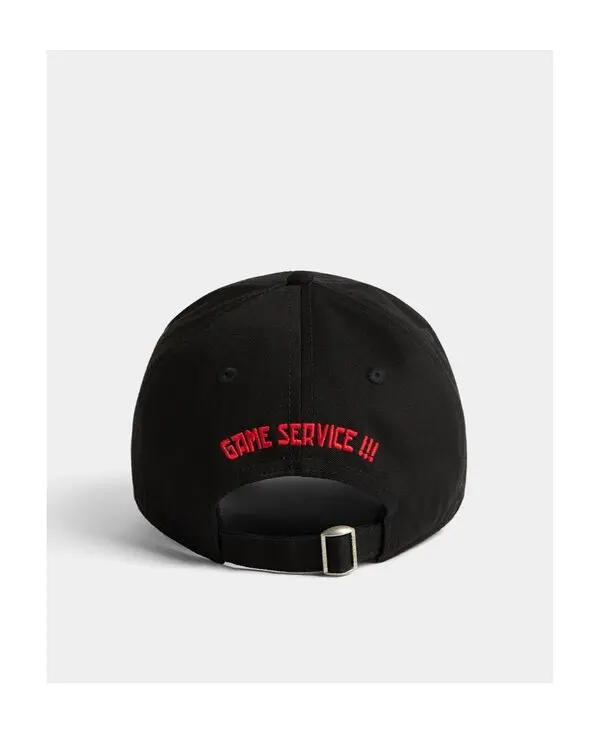Dsquared2 Logo Embroidered Distressed Baseball Cap