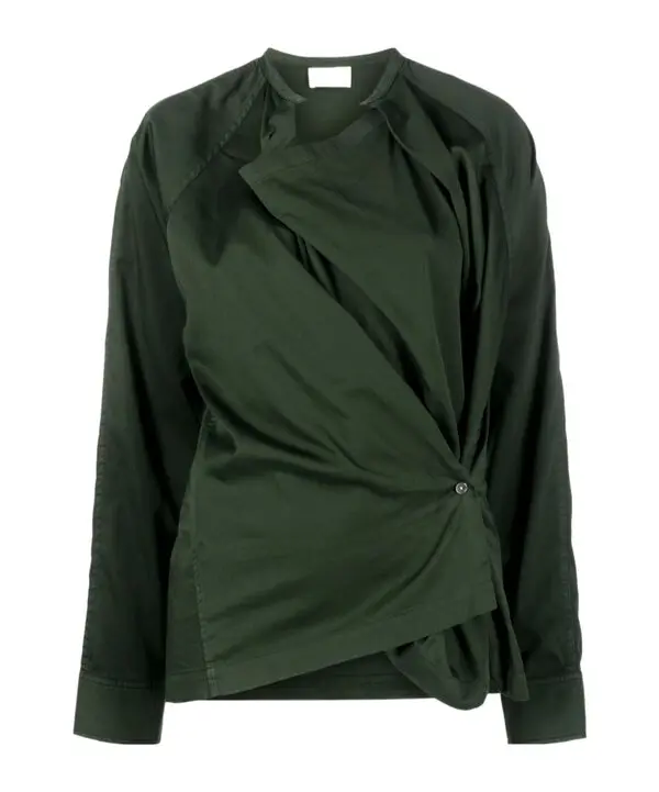 LEMAIRE Band Collar Asymmetric Shirt - No