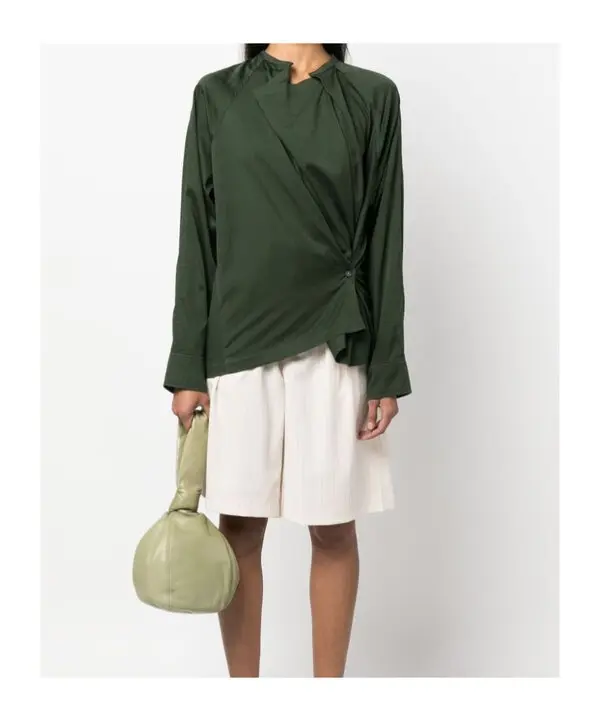 LEMAIRE Band Collar Asymmetric Shirt - No